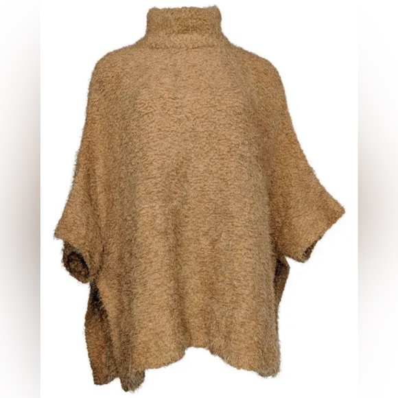 G.I.L.I. | Sweaters | Gili Gili Camel Brown Mock Neck Popover Sweater ...
